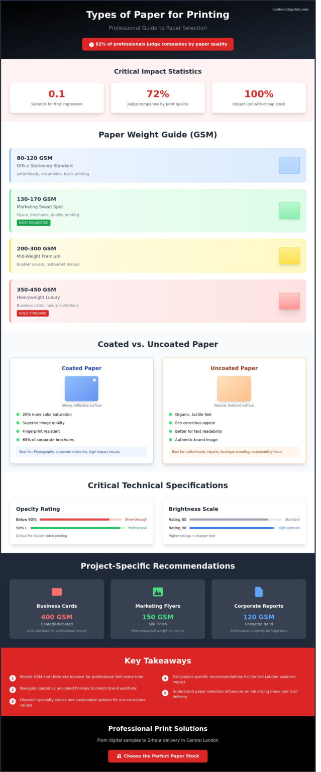 Types of Paper for Printing: The Ultimate Guide for Professional ...